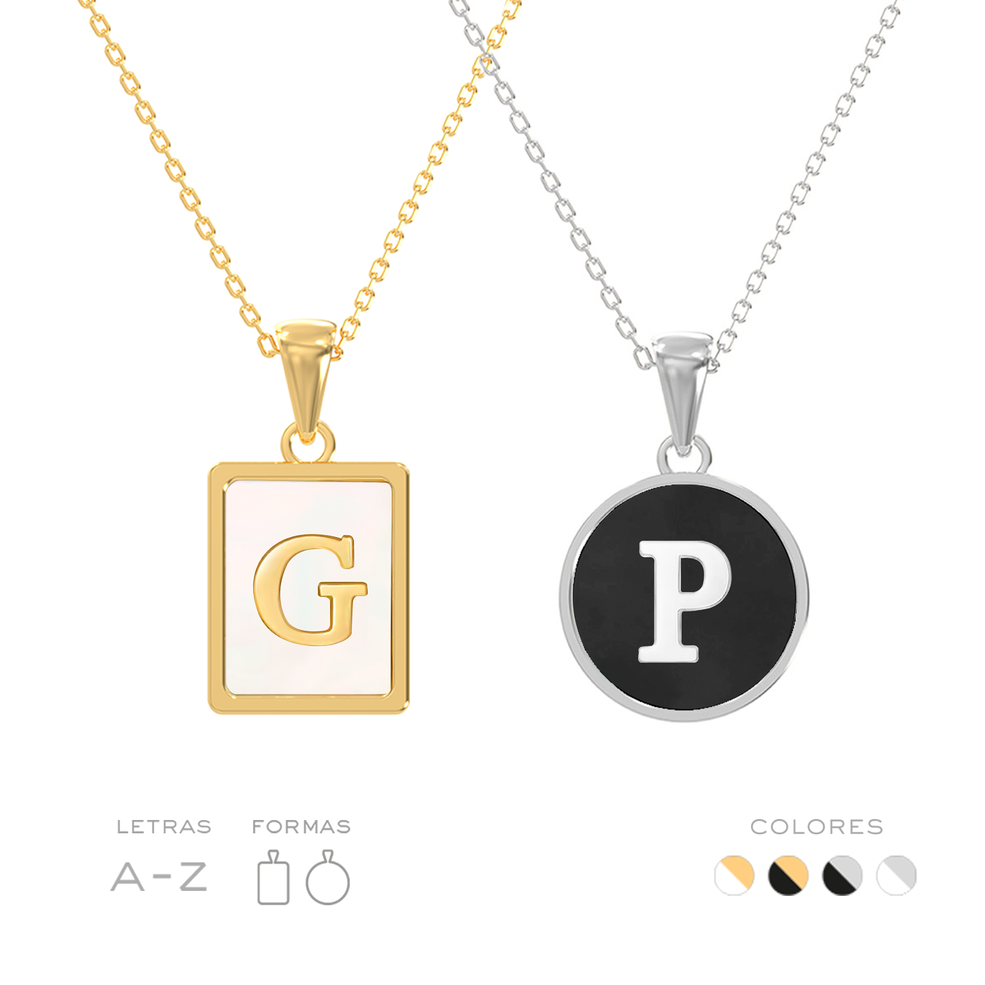 kit 2 collares abc